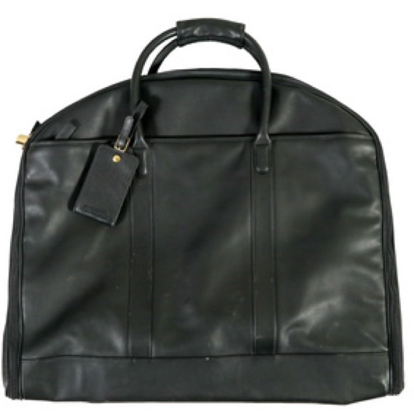 Coach | Bags | Coach Lexus Black Leather Bifold Hanging Garment Travel ...